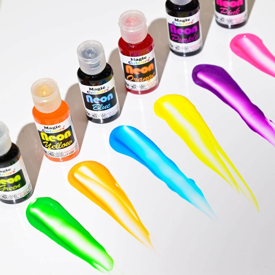 Buy Neon Gel Food Colours - Magic Colours