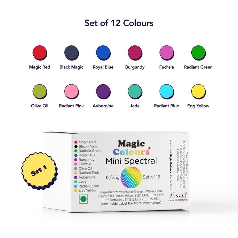 Spectral Mini - Gel Food Colours – Magic Colours