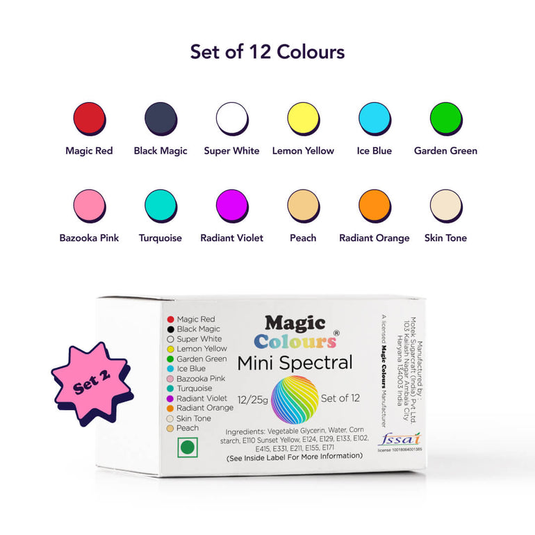 Spectral Mini - Gel Food Colours – Magic Colours