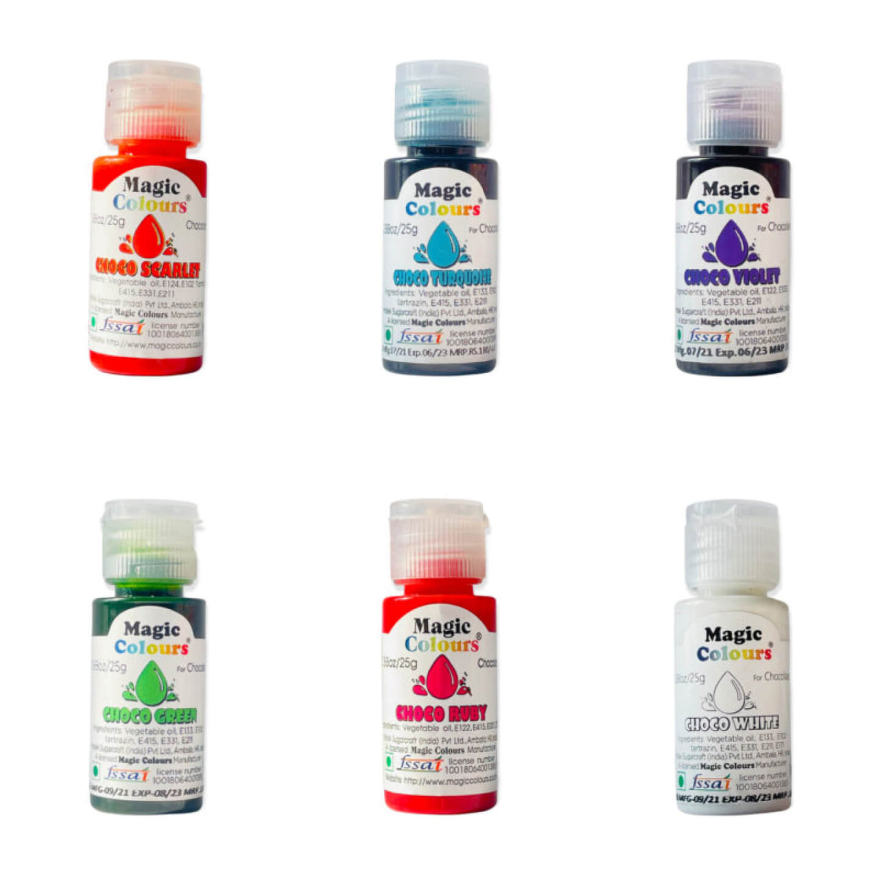 Choco Mini Gels | Candy Food Colours | Oil Based – Magic Colours